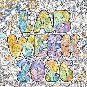 LAB WEEK 2026 Theme Poster Coloring Page Giant Coloring Sheet Lab Week ...