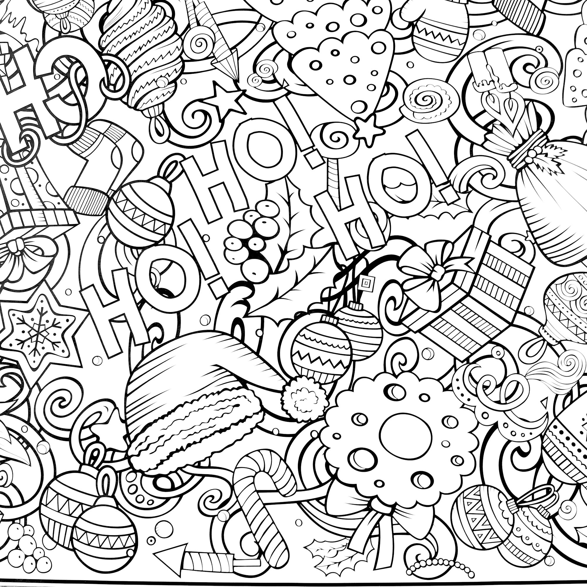 Printable Christmas Joy Coloring Table Runner Downloadable - Etsy