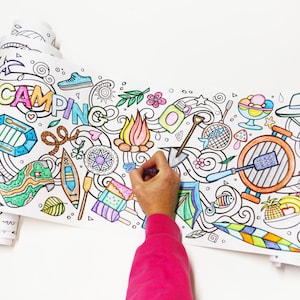 Fall and Winter Coloring Roll Coloring Activity for Kids Coloring for ...