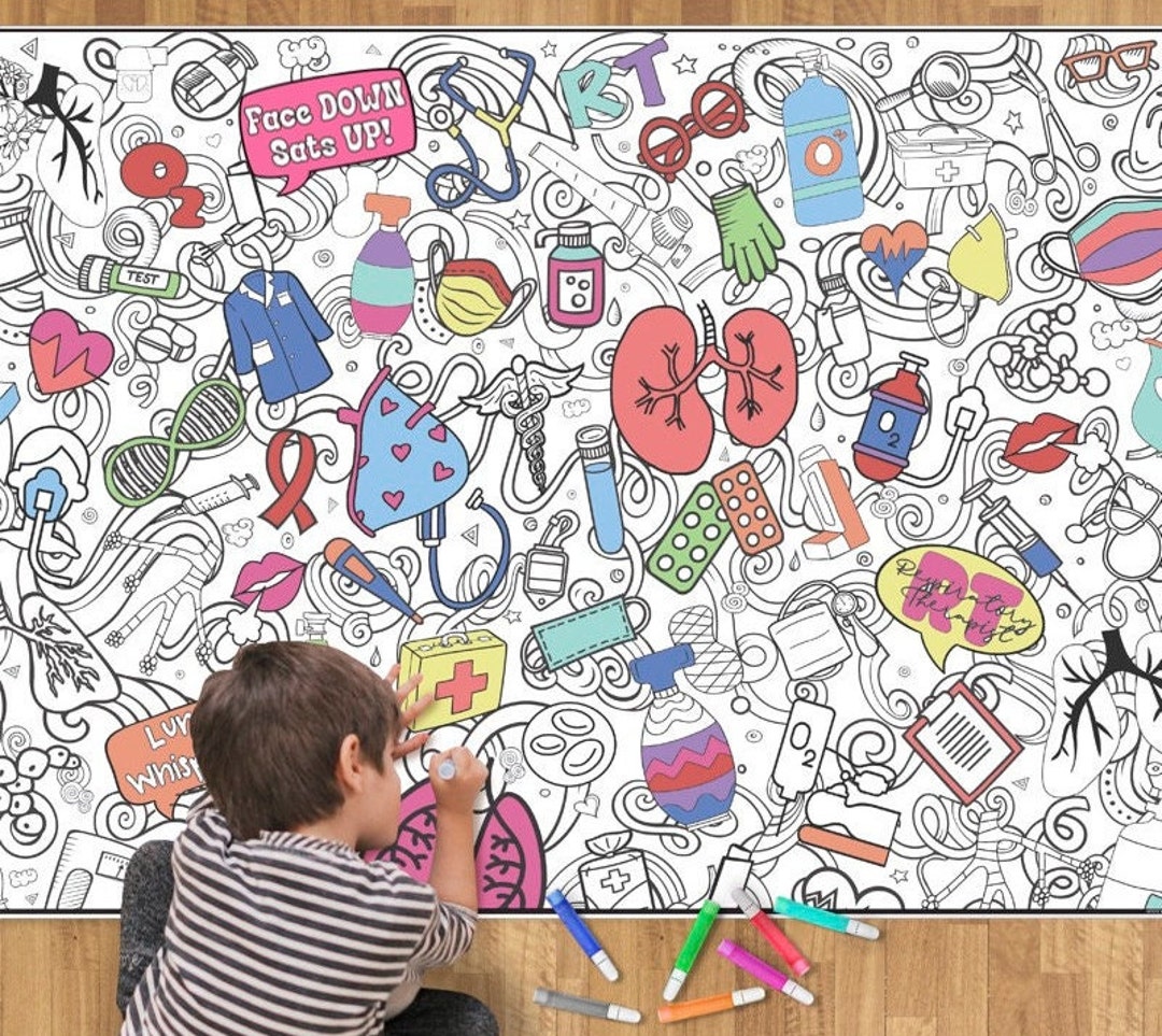 Respiratory Therapist RT Gifts Coloring Page Respiratory Therapist ...