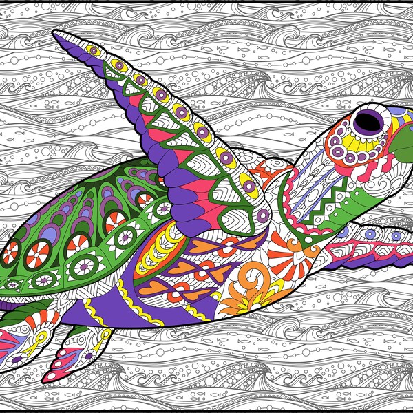 Sea Turtle Mural - Etsy