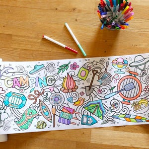 COLORING ROLL–SUMMERTIME--18 Feet by 12 Inches. Yards of Fun for Kids ...
