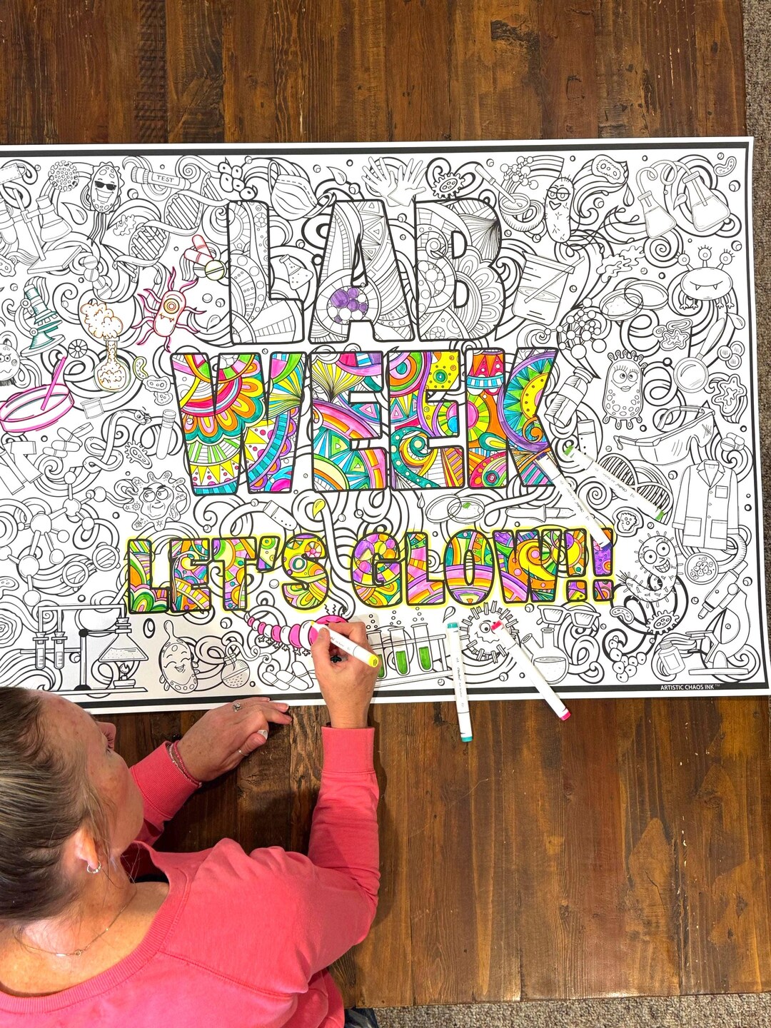 Lab Instant Download Printable Lab Week Coloring Poster, 3 Designs ...