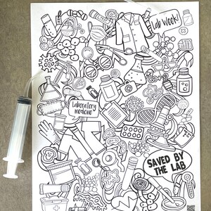 Printables--lab Week 2026 Printable Coloring Page Digital Download ...