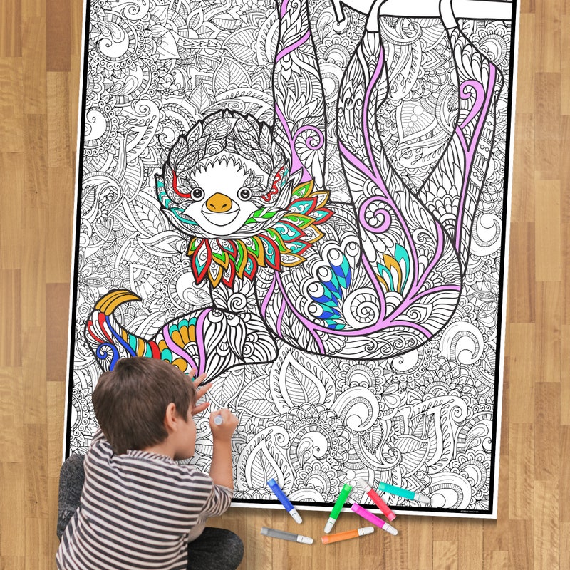 Colouring Poster - Etsy