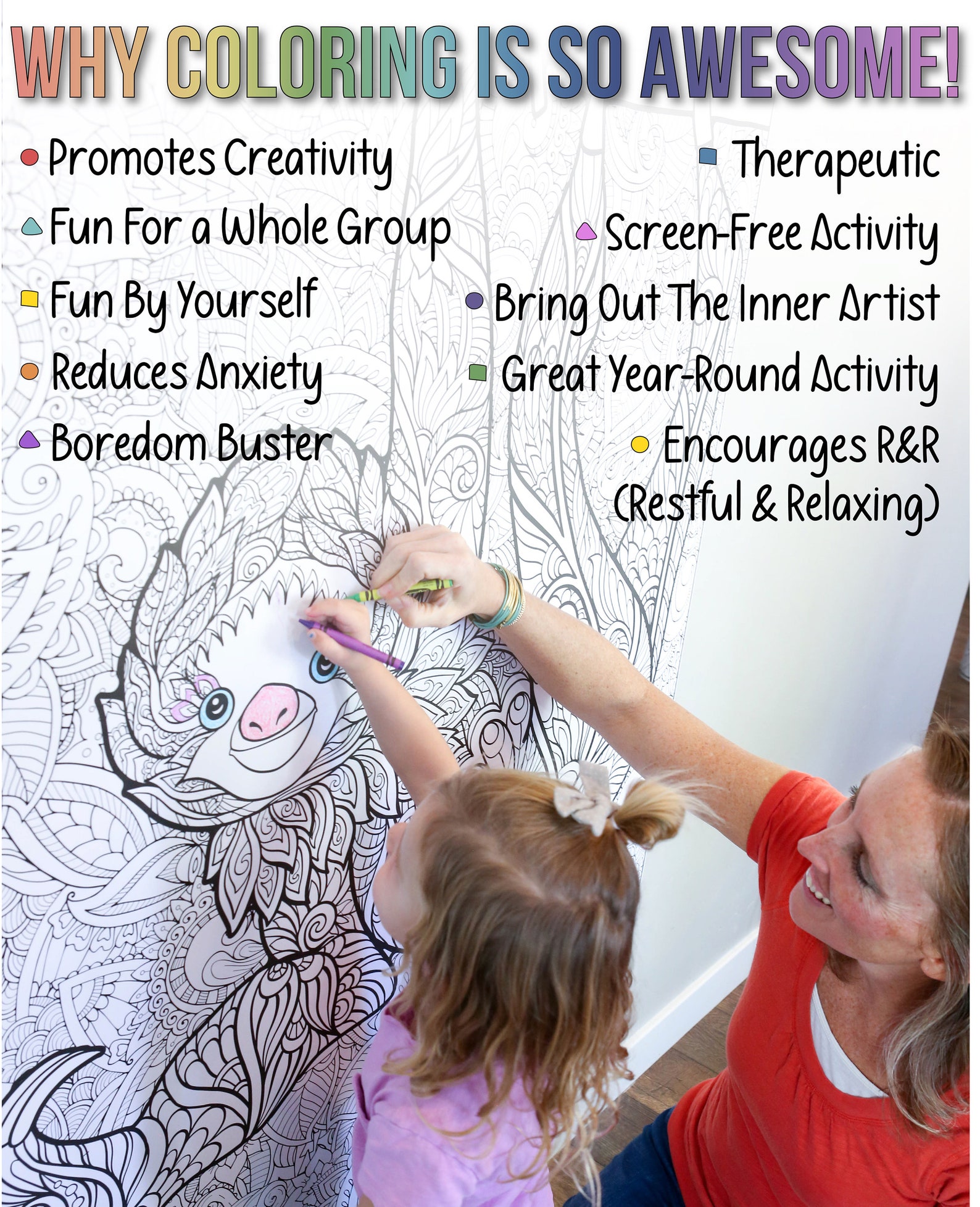 Huge Monsters Coloring Poster Silly Monsters Activity - Etsy