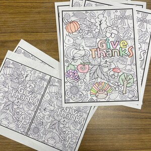 Thanksgiving Coloring Page! Friendsgiving Coloring, Placemat Coloring ...