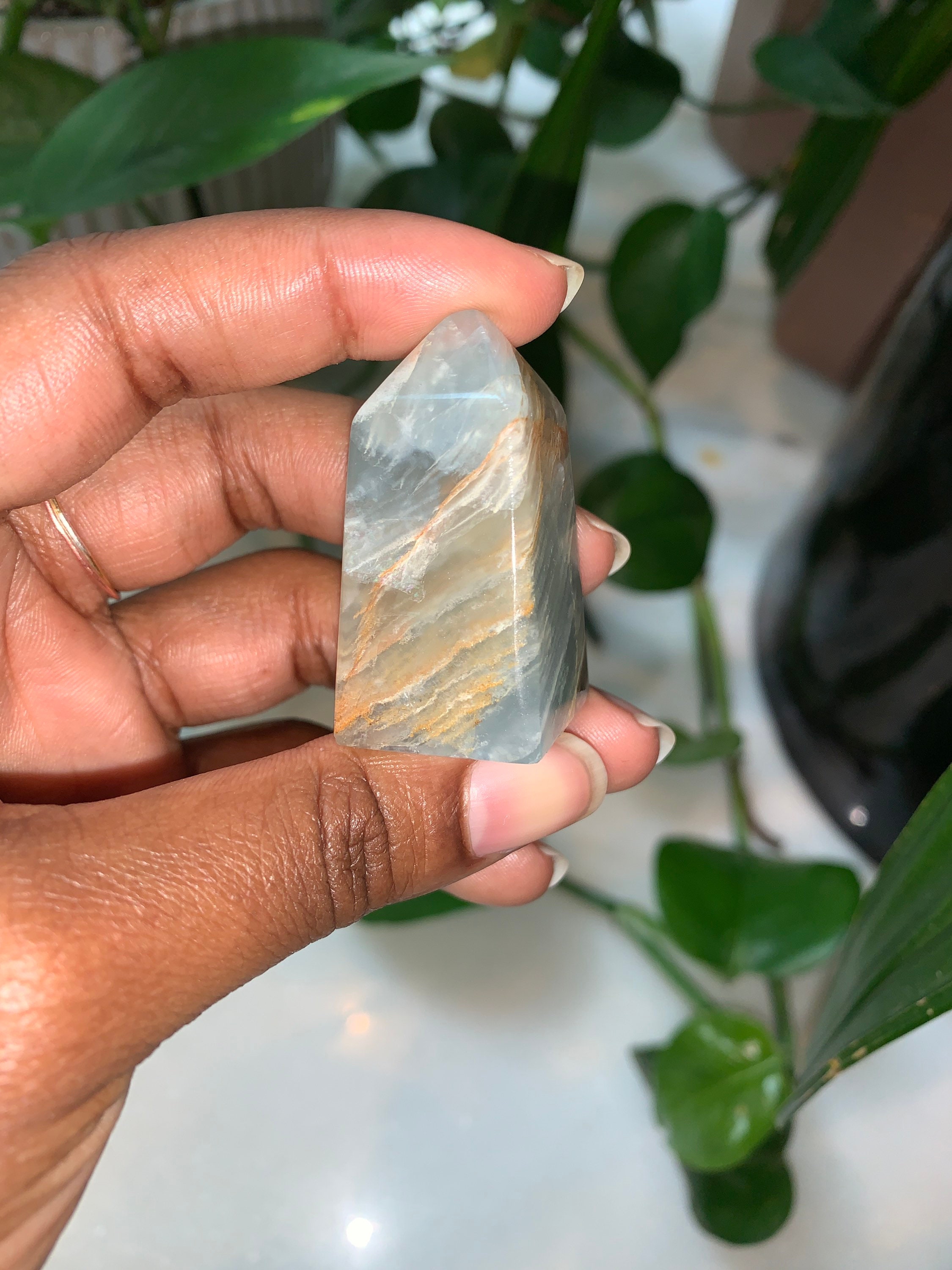 Blue Sky Onyx Tower Crystal Tower Stones and Crystals - Etsy