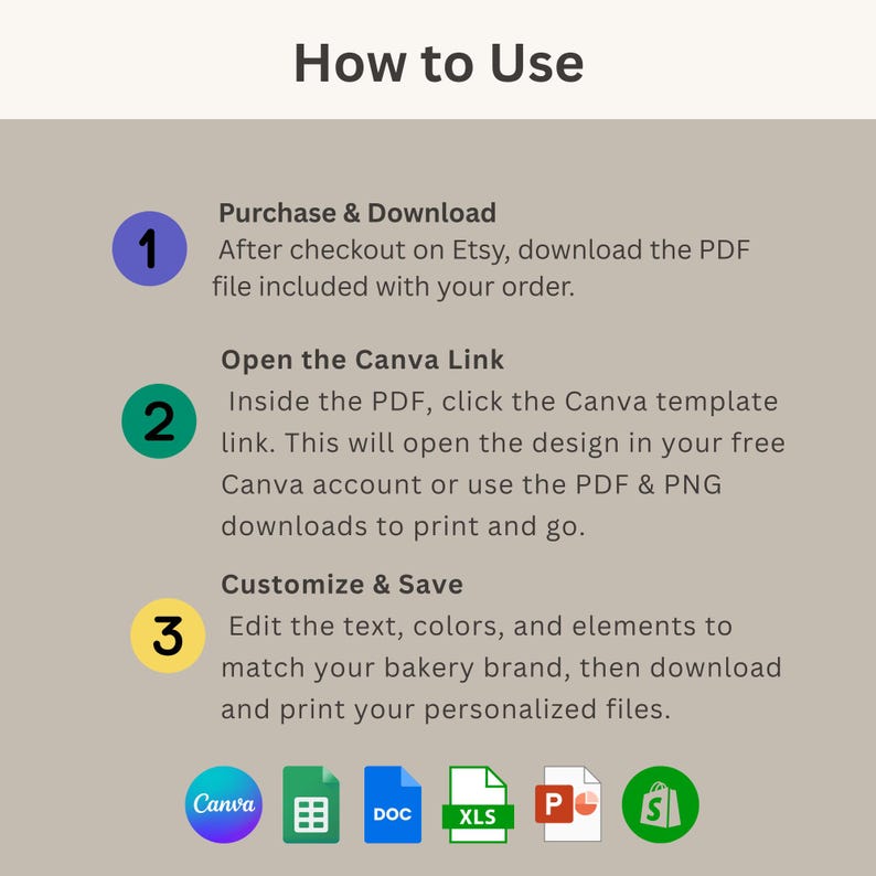 Editable Cottage Food Labels Canva Templates for Home Bakers Farmers ...