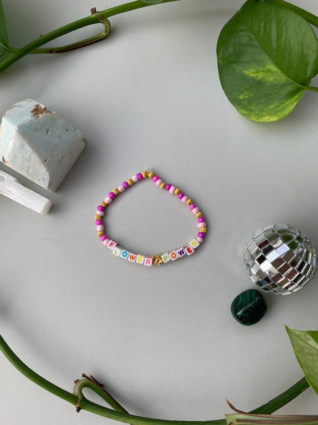 Flower Power Rainbow Bracelet - Etsy