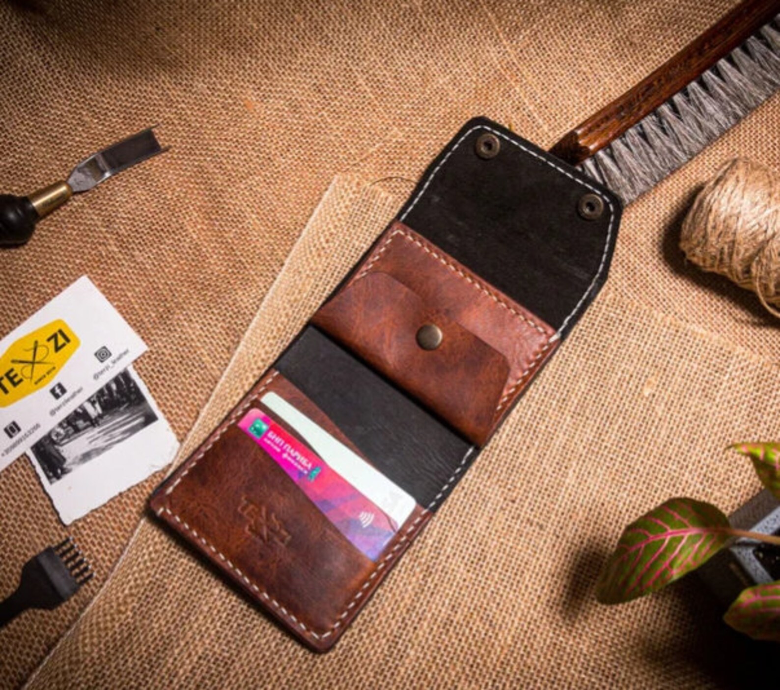 Handmade Wallet for Men, Premium Leather Bifold Wallets for Men ...