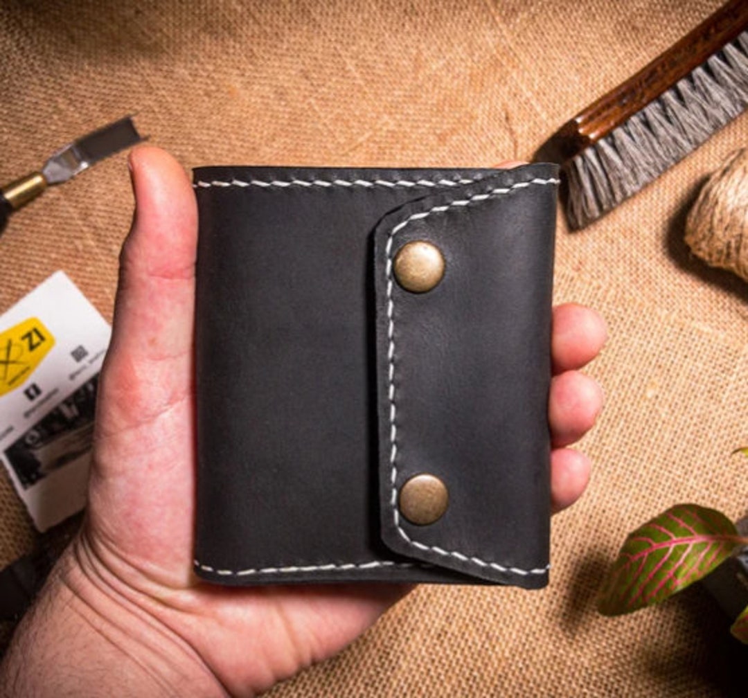 Handmade Wallet for Men, Premium Leather Bifold Wallets for Men ...