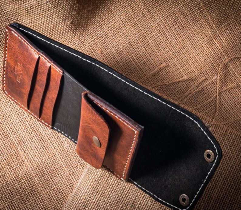 Handmade Wallet for Men, Premium Leather Bifold Wallets for Men ...