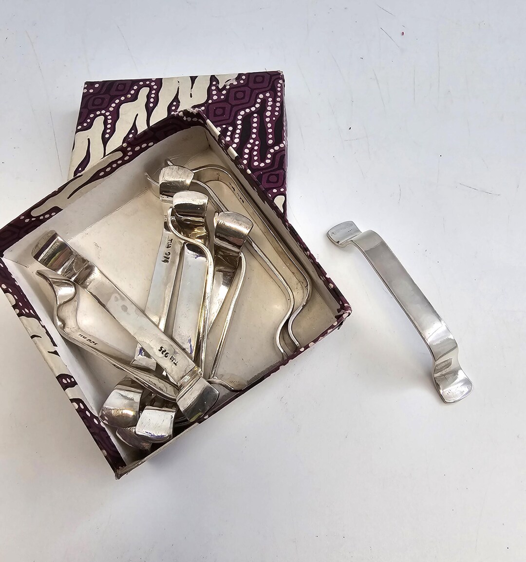 Sterling Silver Knife Rest, Dining, Set of 12 - Etsy