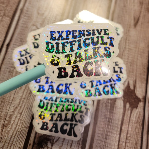 Expensive Difficult and Talk Back Svg - Etsy