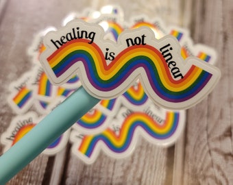 Healing is Not Linear Sticker - Etsy