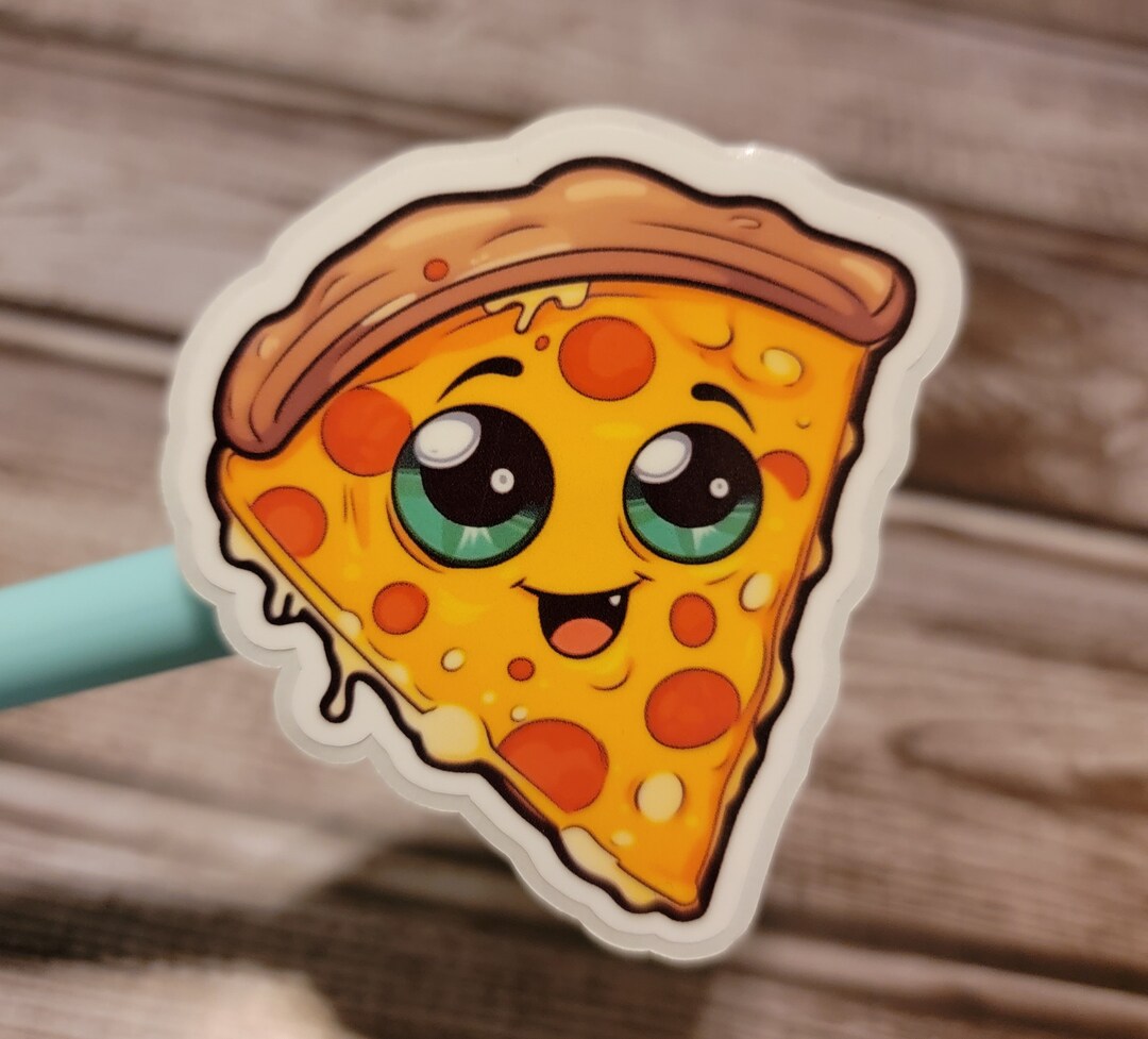 Pepperoni Pizza Sticker, Pizza, Pepperoni, Happy Food, Cute ...