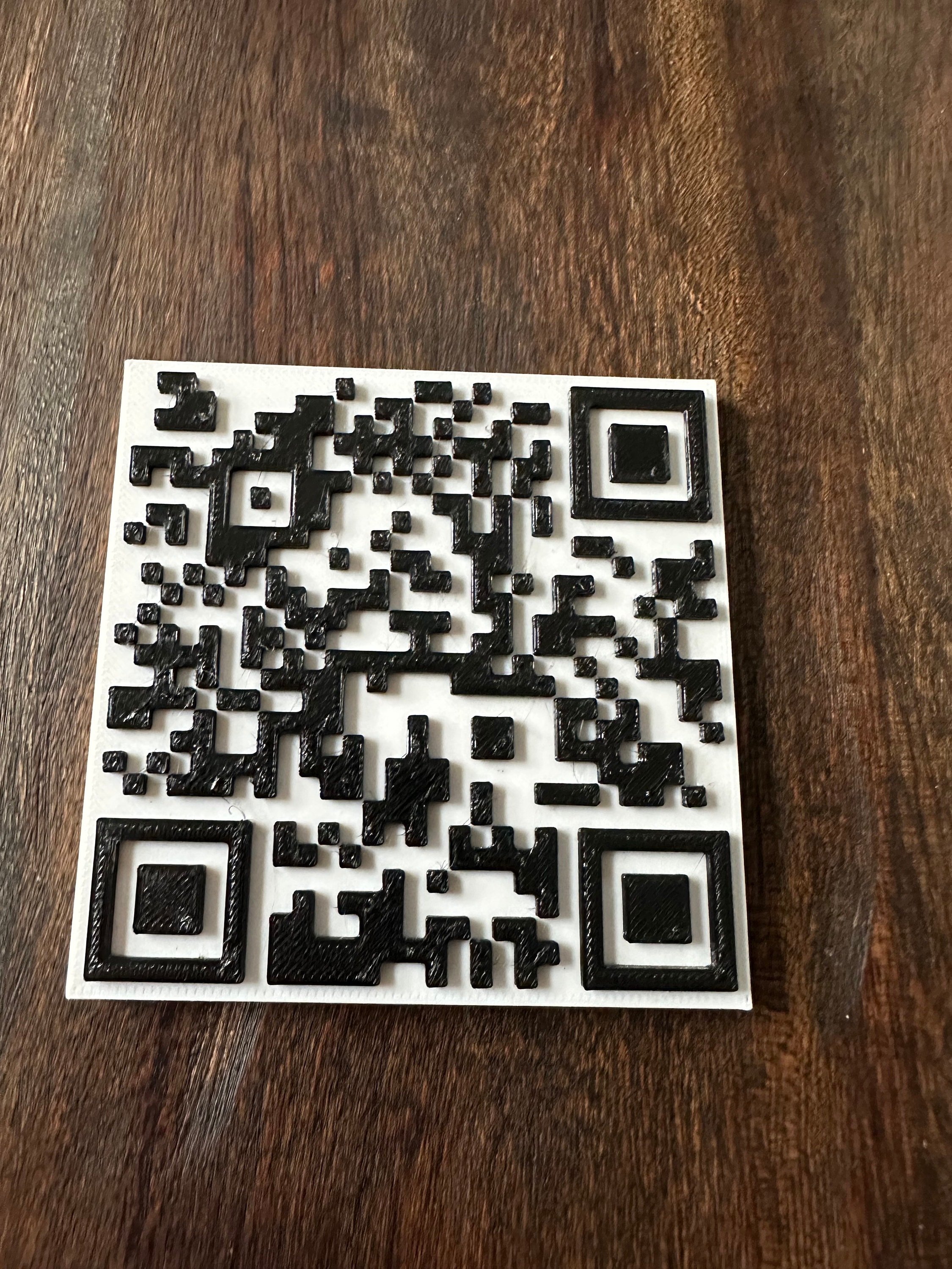 Custom 3D Printed QR Code Keychain With NFC Chip - Etsy