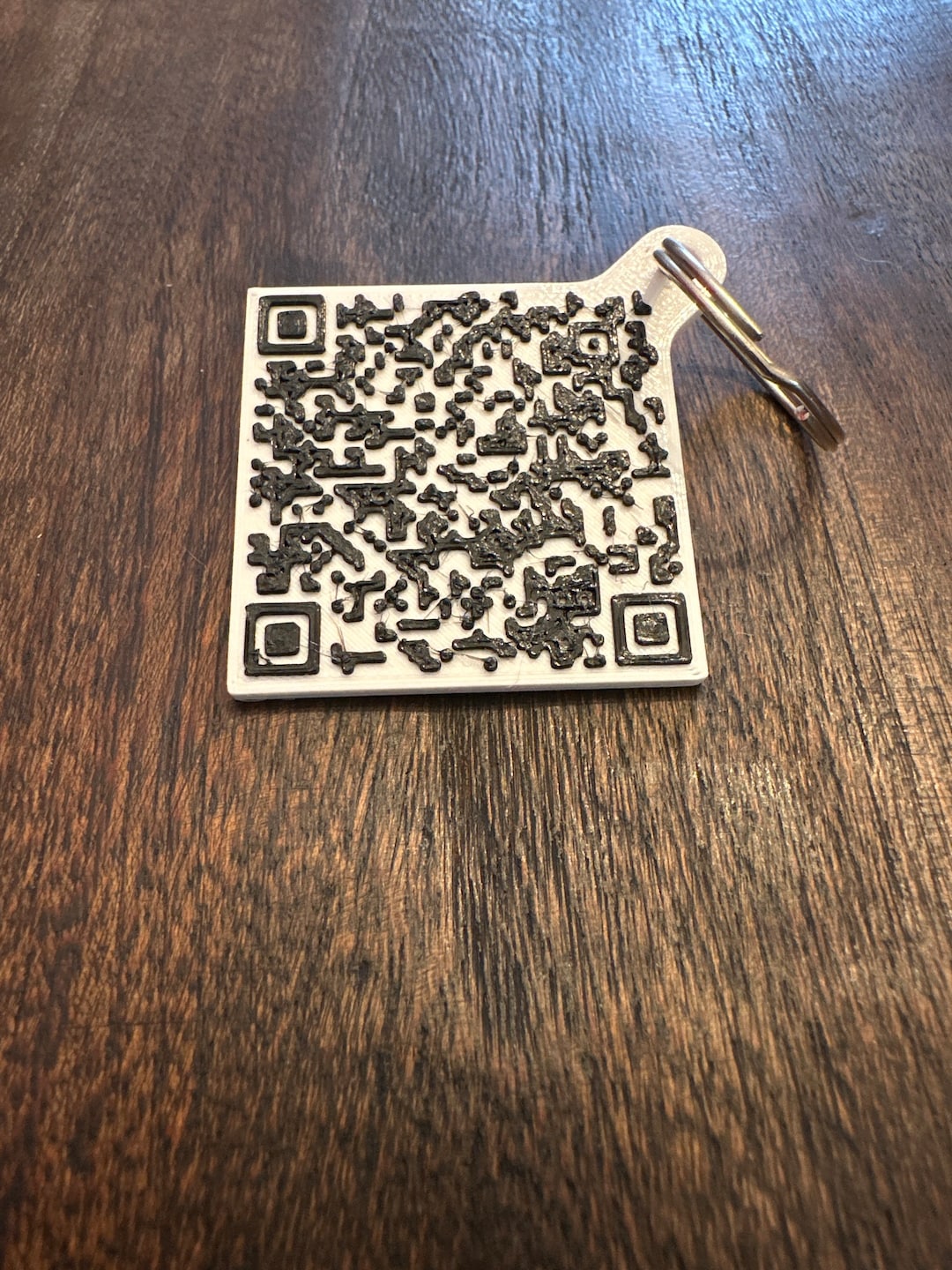 Custom 3D Printed QR Code Keychain With NFC Chip - Etsy