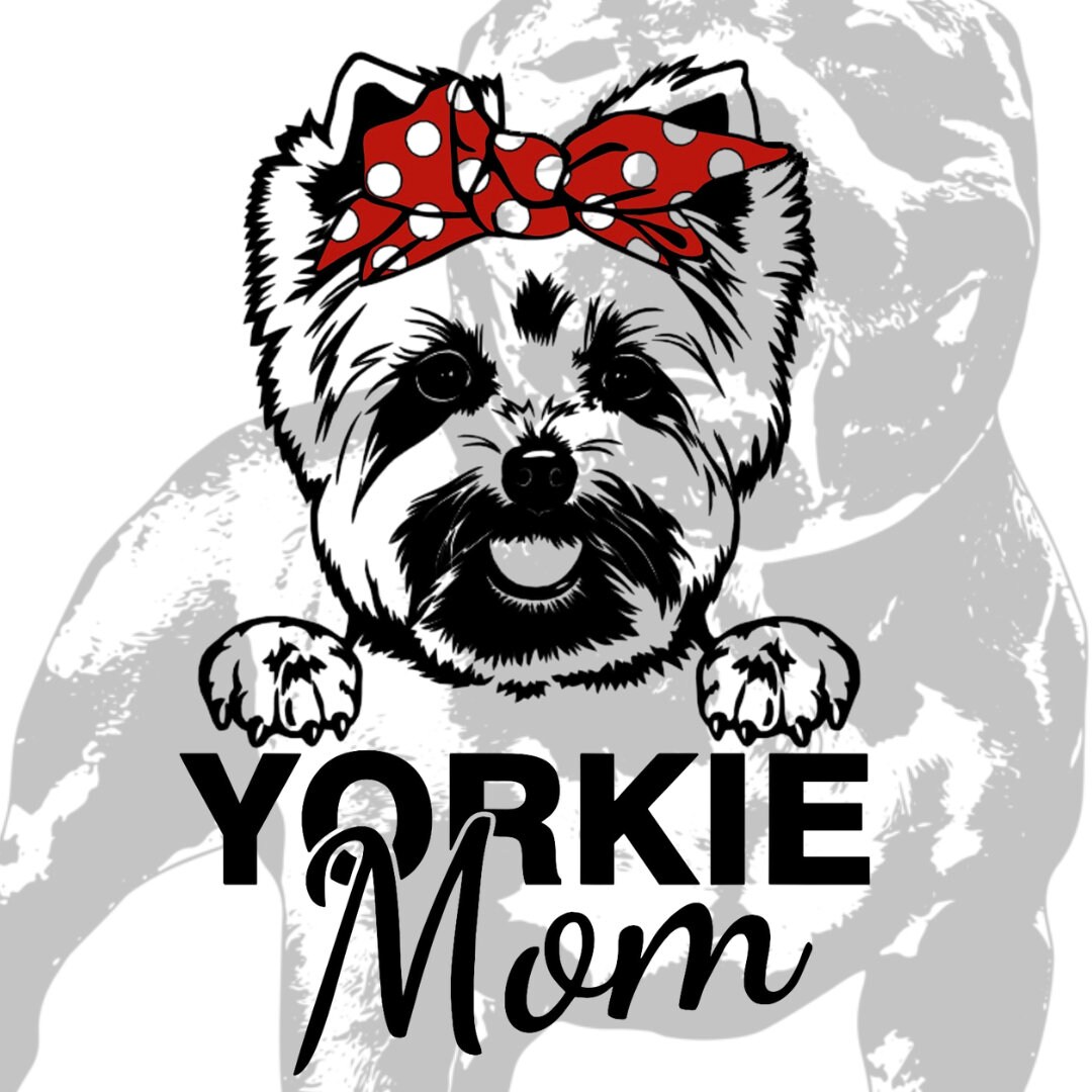 Yorkie Mom Dad Decal SVG, Yorkshire Terrier Dog SVG, Yorkie Dog Files ...