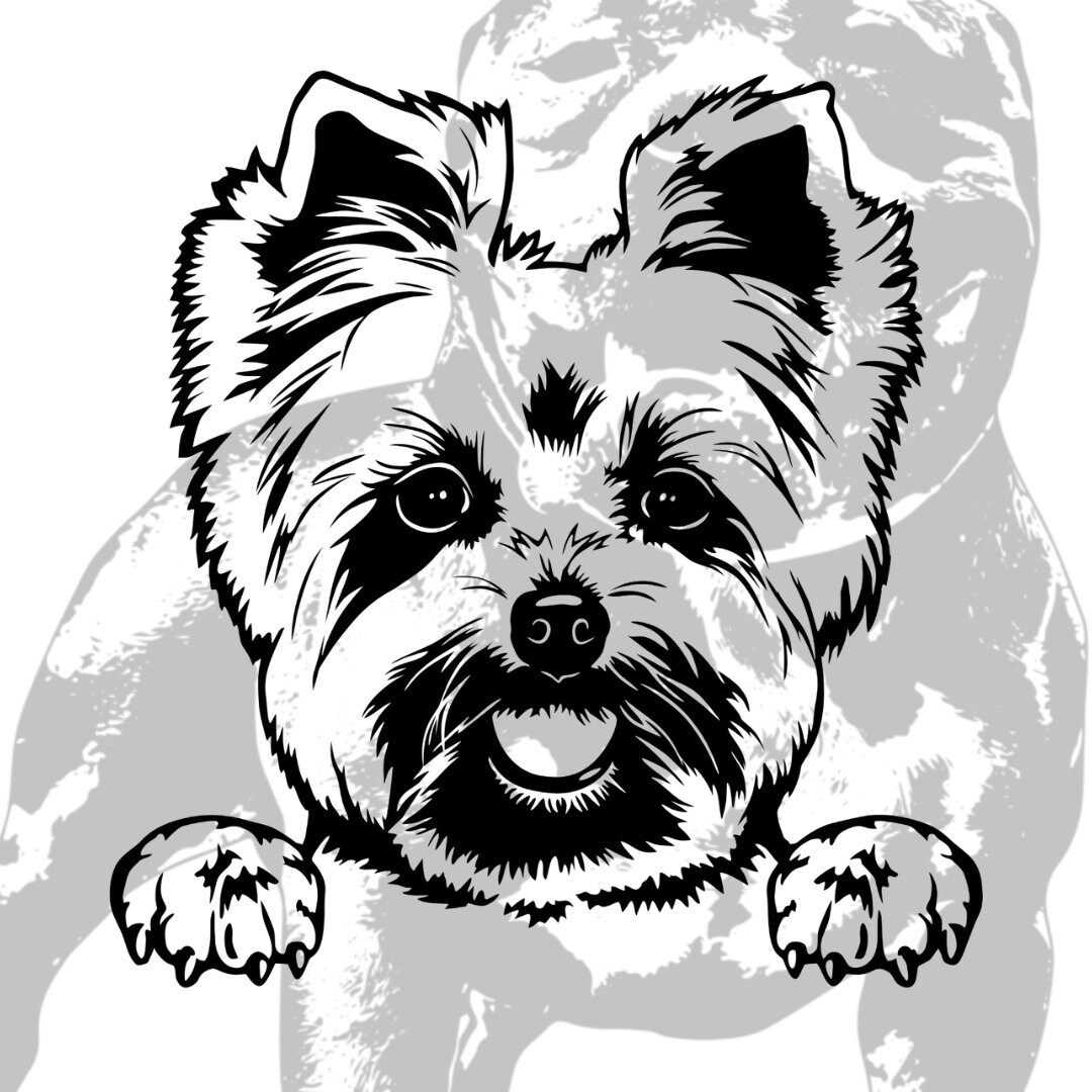 Yorkie Mom Dad Decal SVG, Yorkshire Terrier Dog SVG, Yorkie Dog Files ...