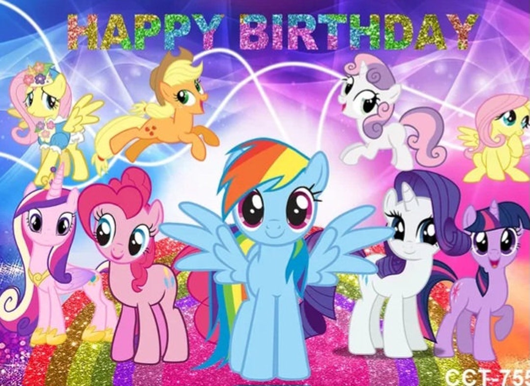 5ftx3ft My Little Pony Banner Backdrop - Etsy