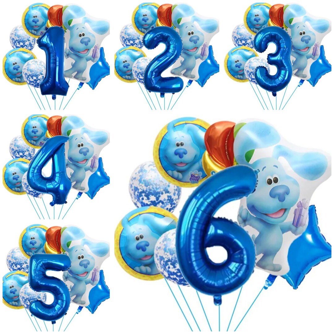BLUES CLUES Balloons Ages 1 Thru 6 Birthday Balloons - Etsy