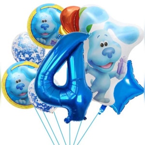 BLUES CLUES Balloons Ages 1 Thru 6 Birthday Balloons - Etsy