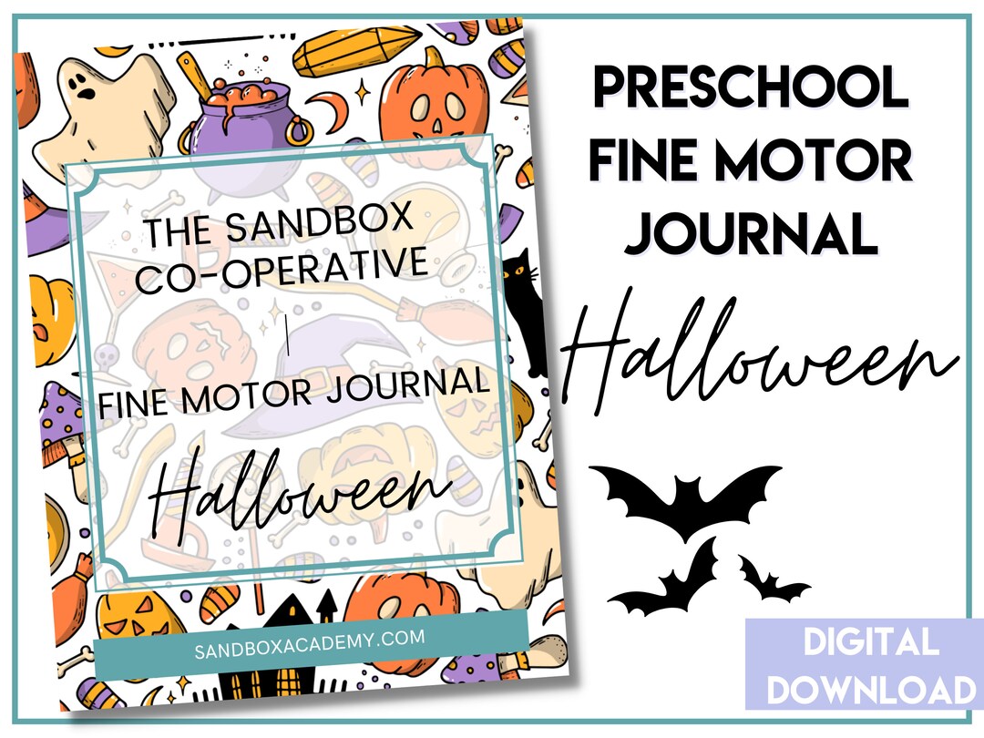 Halloween Preschool Printable | Preschool Fine Motor Journal | Digital ...