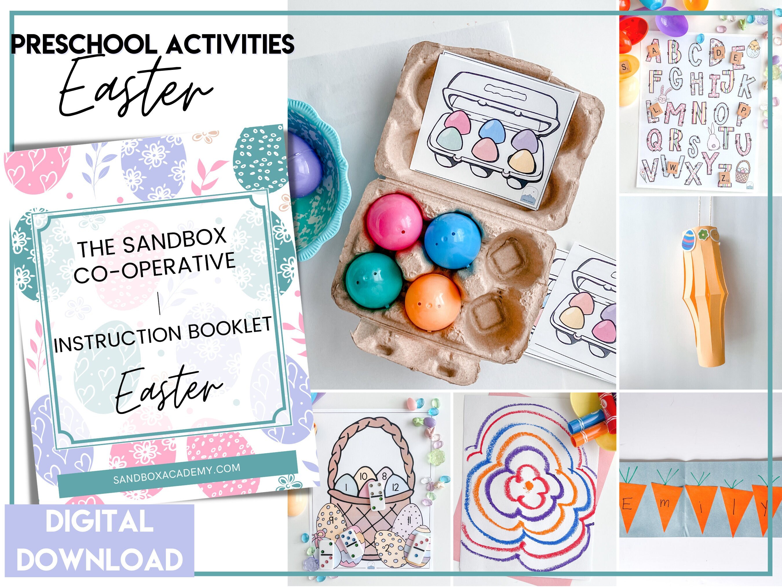 Easter Preschool Printable | Preschool Activity Unit | Digital Download ...