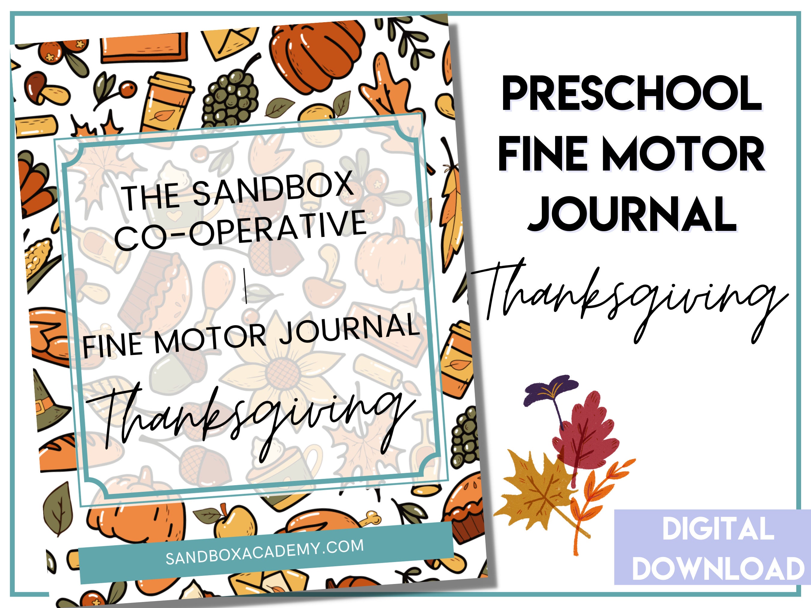Thanksgiving Preschool Printable | Preschool Fine Motor Journal ...