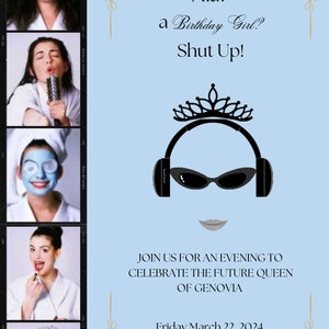 Princess Diaries Birthday Invite/princess Themed Party/genovia/birthday ...