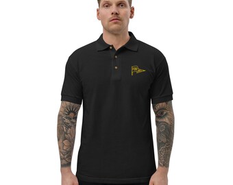 Embroidered Polo Shirt Men - Etsy