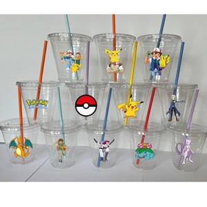 Pokemon Disposable Party Cups. Pokemon Party Favors. - Etsy
