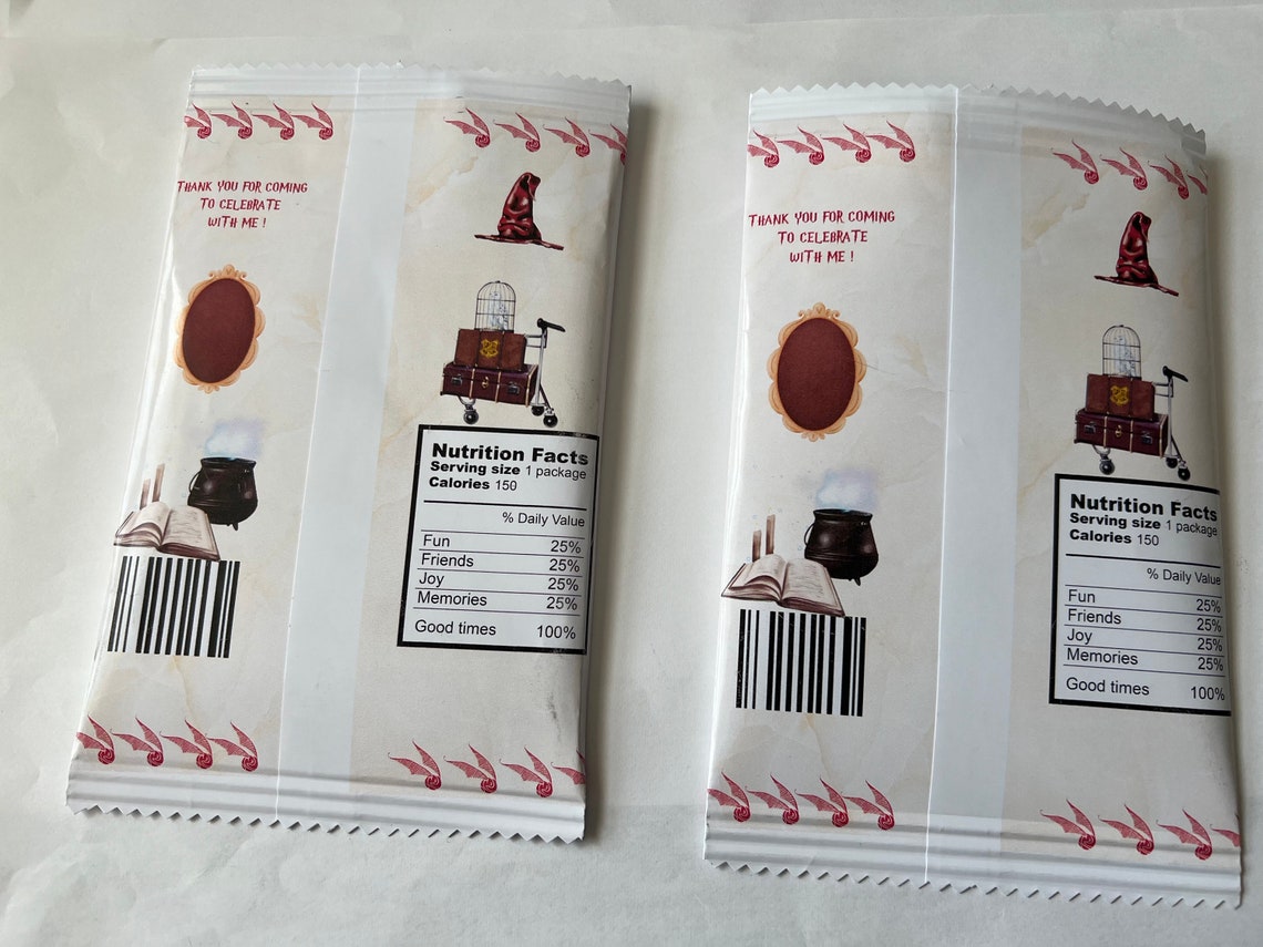 Wizard Chip Bags Wizard Party Favor. Birthday Favors. - Etsy
