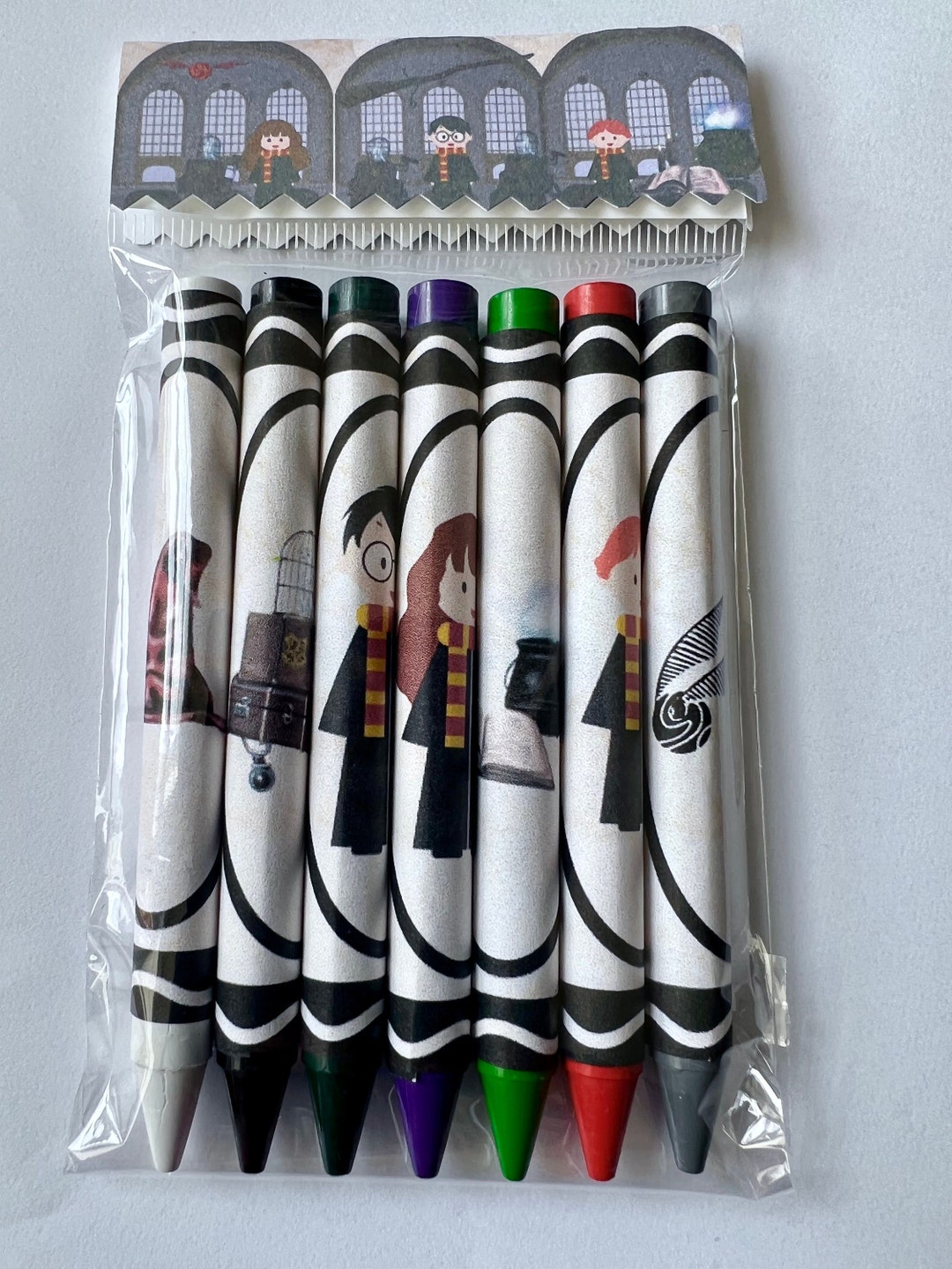 Wizard Crayons, Party Favor, Wizard Party, Birthday Favor. Set of 5 ...