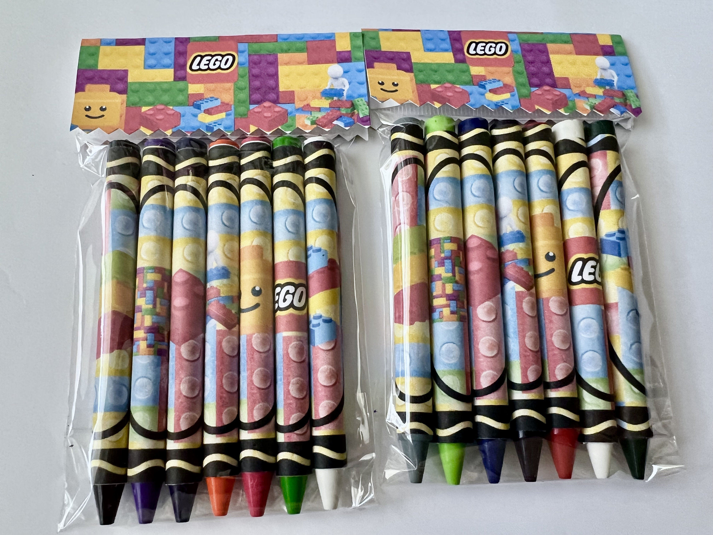 Lego Crayons, Lego Party Favor, Lego Birthday, Birthday Favor Set of 5 ...