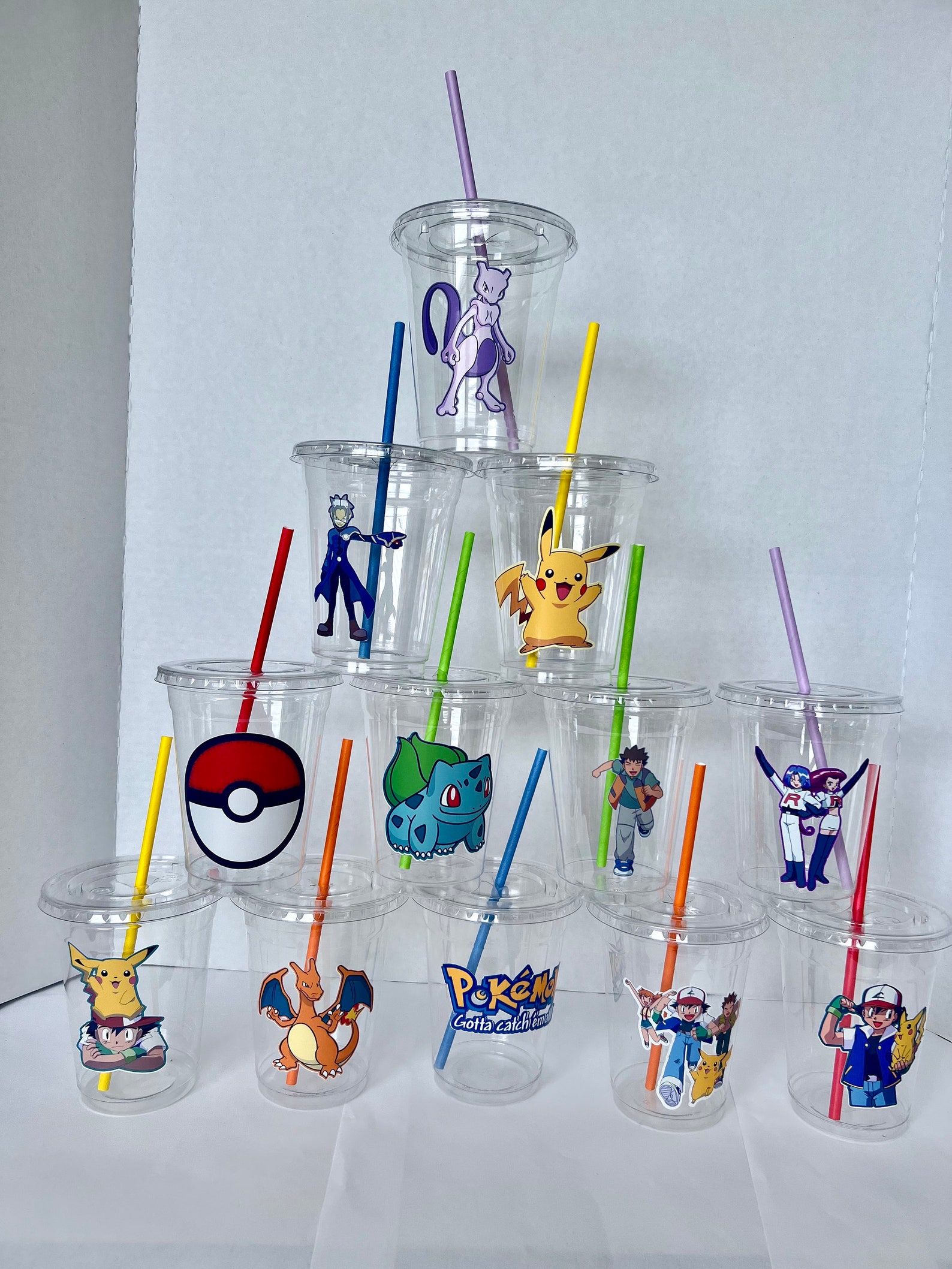 Pokemon Disposable Party Cups. Pokemon Party Favors. - Etsy