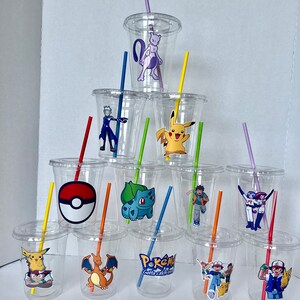 Pokemon Disposable Party Cups. Pokemon Party Favors. - Etsy