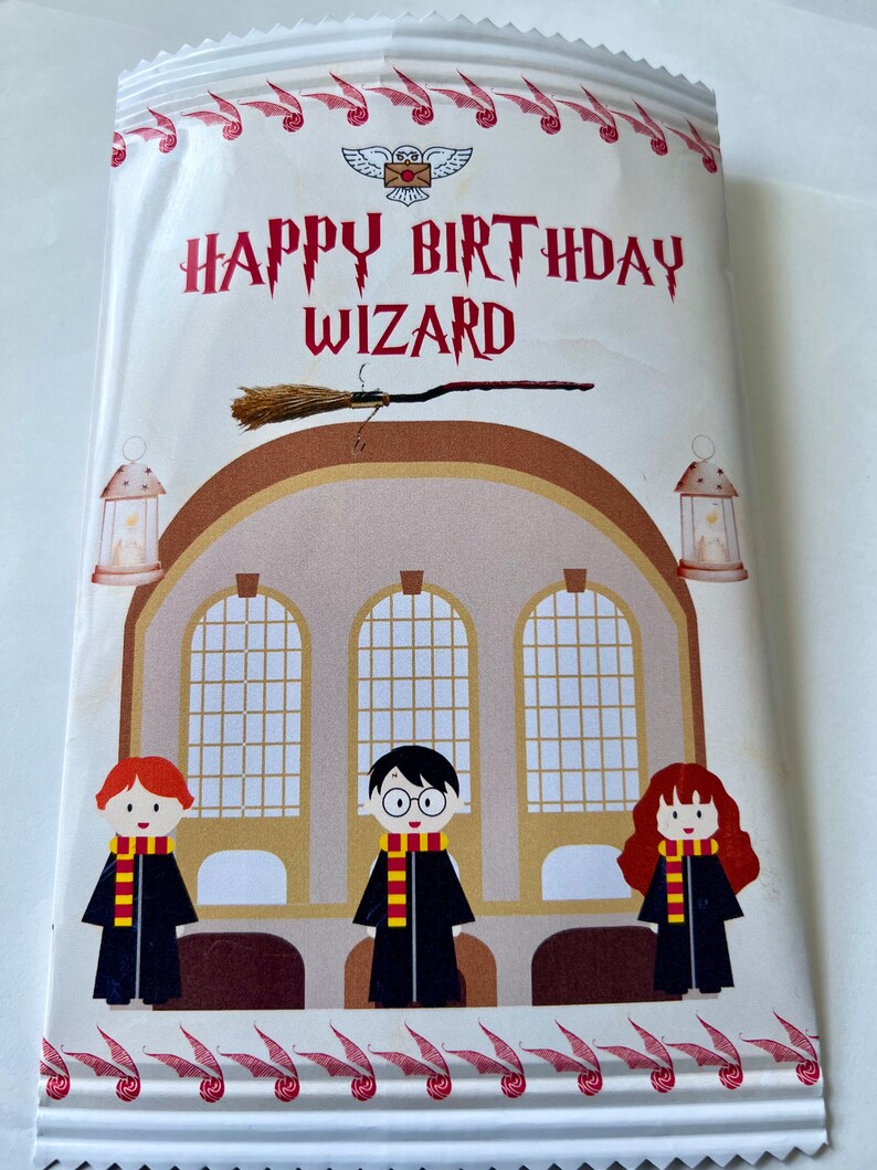 Wizard Chip Bags Wizard Party Favor. Birthday Favors. - Etsy