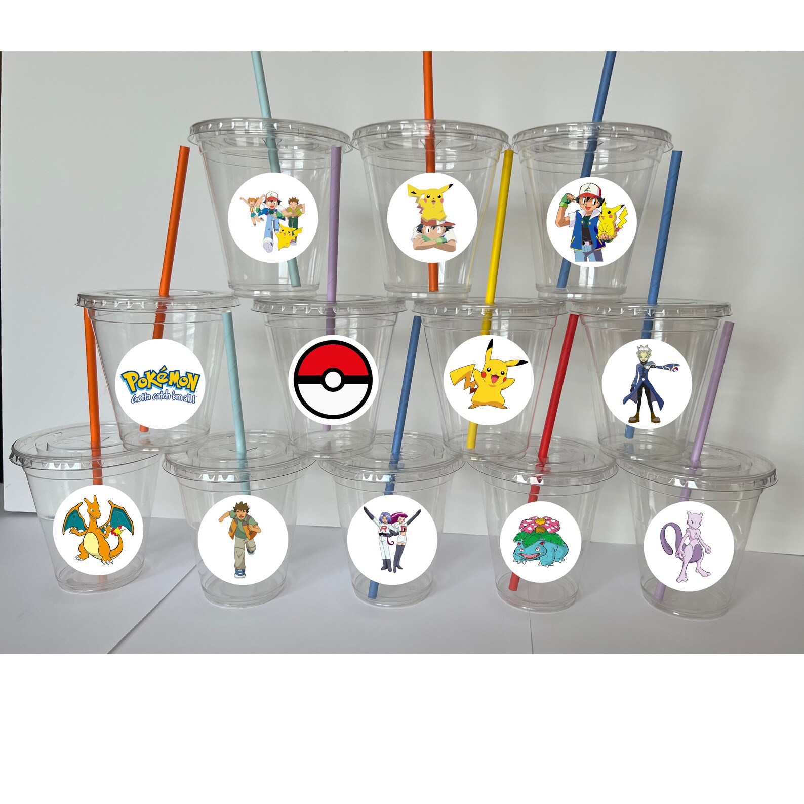 Pokemon Disposable Party Cups. Pokemon Party Favors. - Etsy