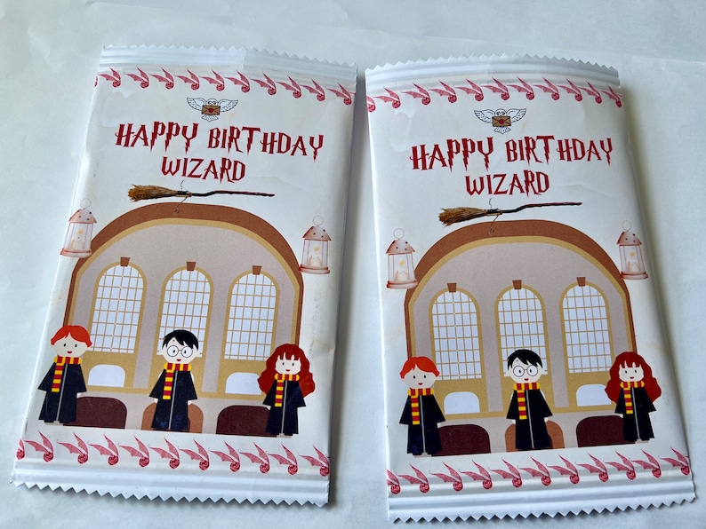 Wizard Chip Bags Wizard Party Favor. Birthday Favors. - Etsy