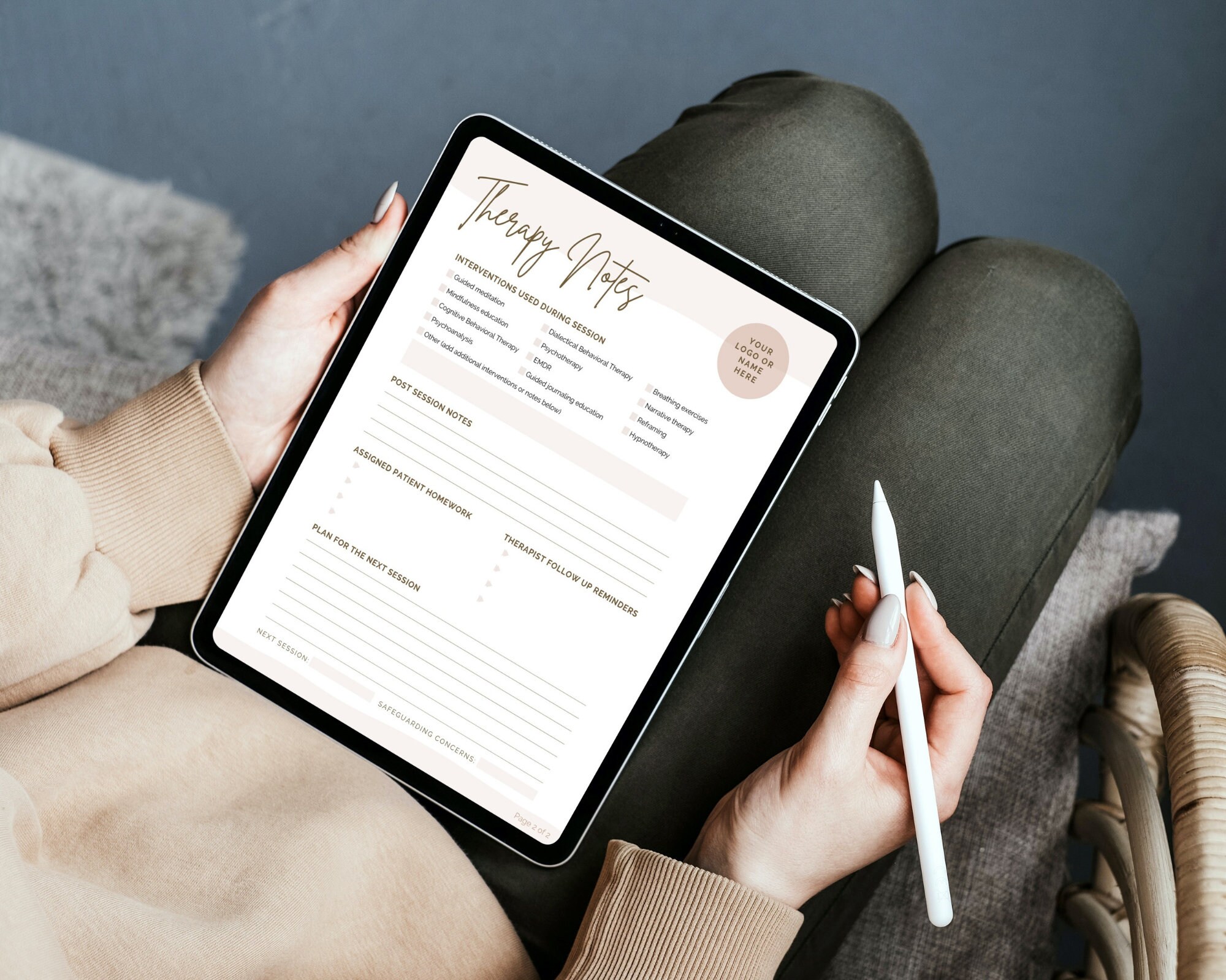 Therapy Progress Notes Editable Canva Template Printable - Etsy