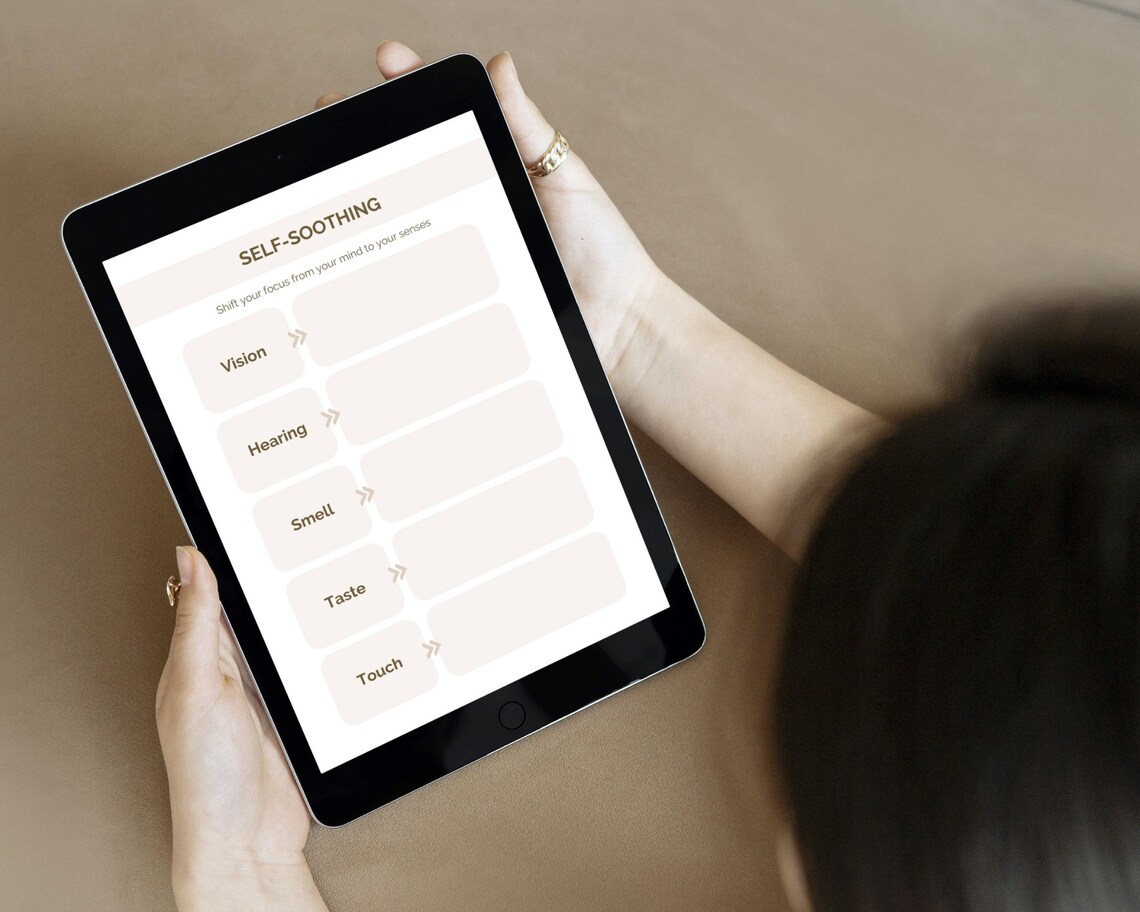 DBT Coping Skills Worksheets Printable Minimalist Neutral Colors 20 A4 ...