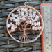 The Double Rose Tree of Life Pendant With Rose Quartz and Rose Gold or ...