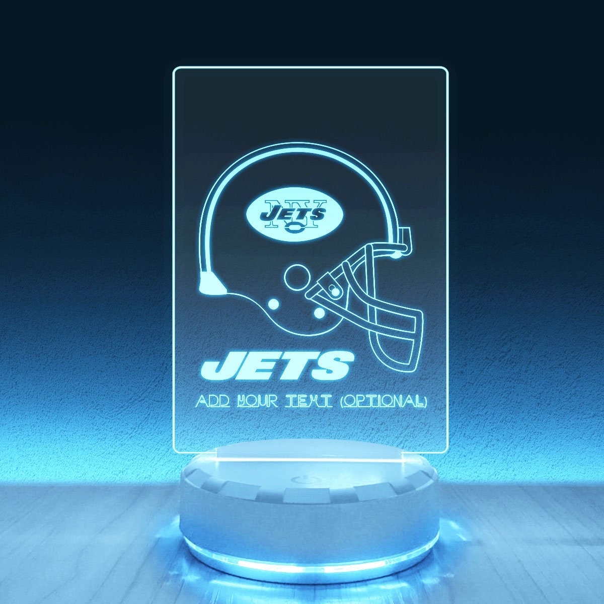 New York Jets Helmet Logo LED Desk Lamp Brightness Adjustable - Etsy