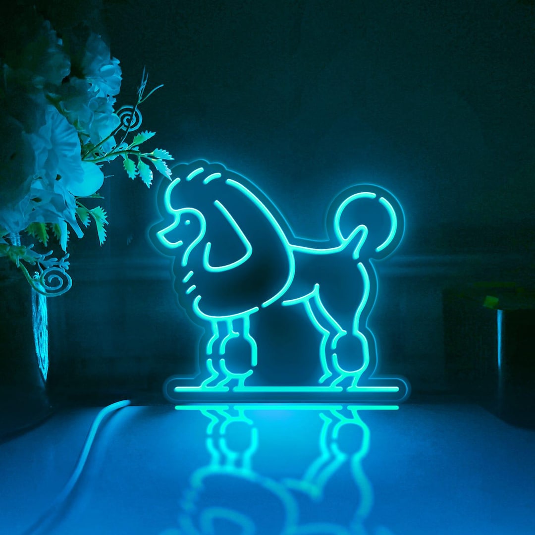 Dog Breed Dog Led Light Box, Pet Dog Wall Art Decor, Personalized Light ...