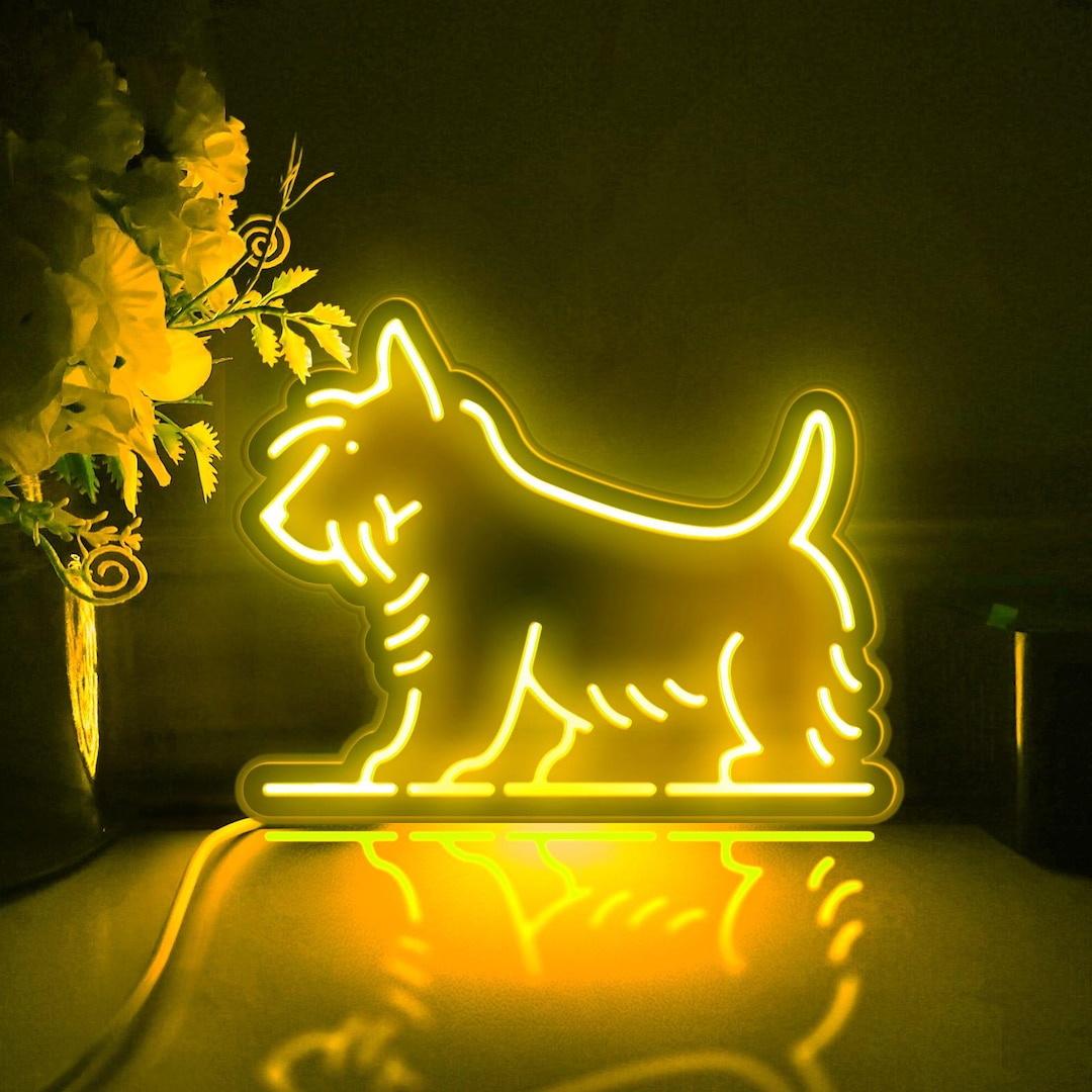 Dog Breed Dog Led Light Box, Pet Dog Wall Art Decor, Light Sign ...