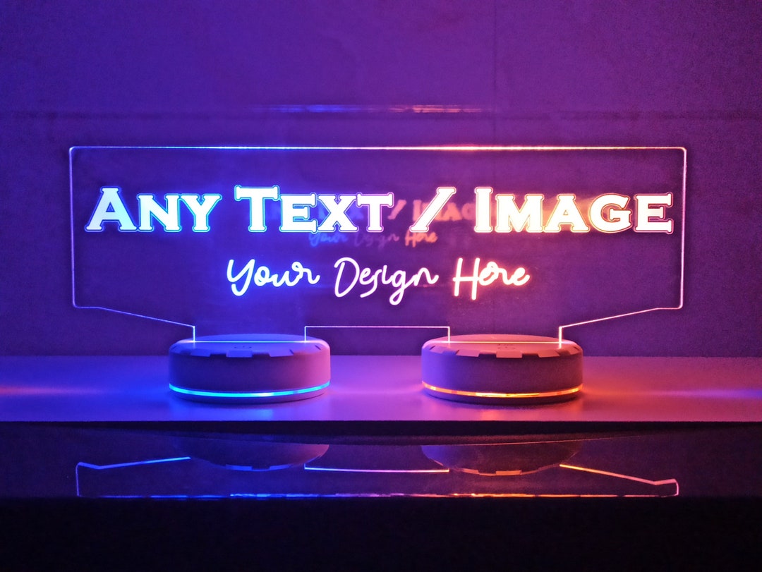 Custom LED Logo Sign, Personalized Led Night Light, LED Desk Lamp ...