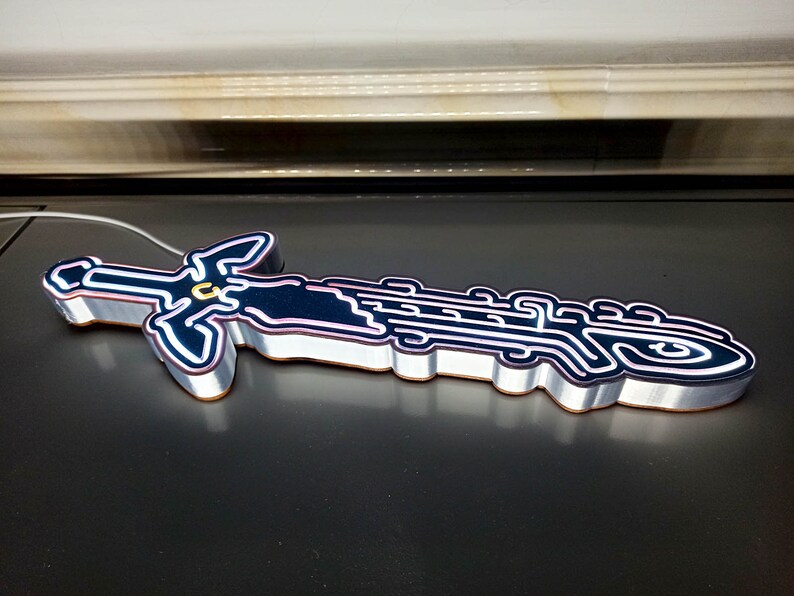 Legend of Zelda Master Sword LED Light, Master Sword Decoration, Master ...